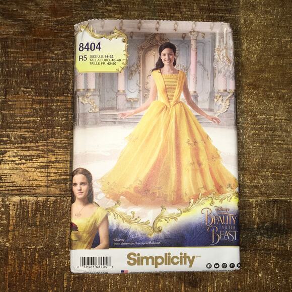 Simplicity | Office | Simplicity Sewing Pattern 844 Disney Beauty Belle ...
